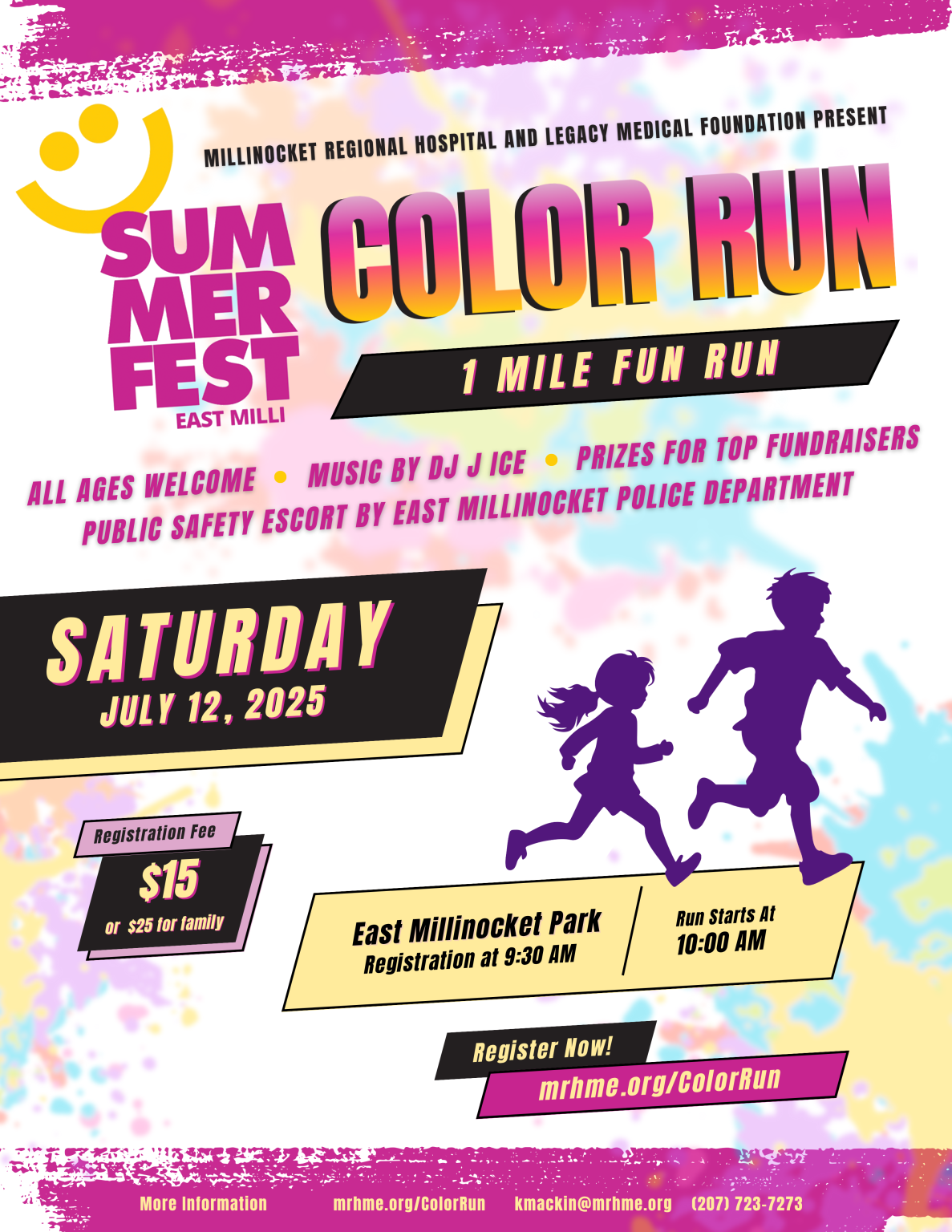 Millinocket Regional Hospital | SummerFest Color Run | Millinocket ...